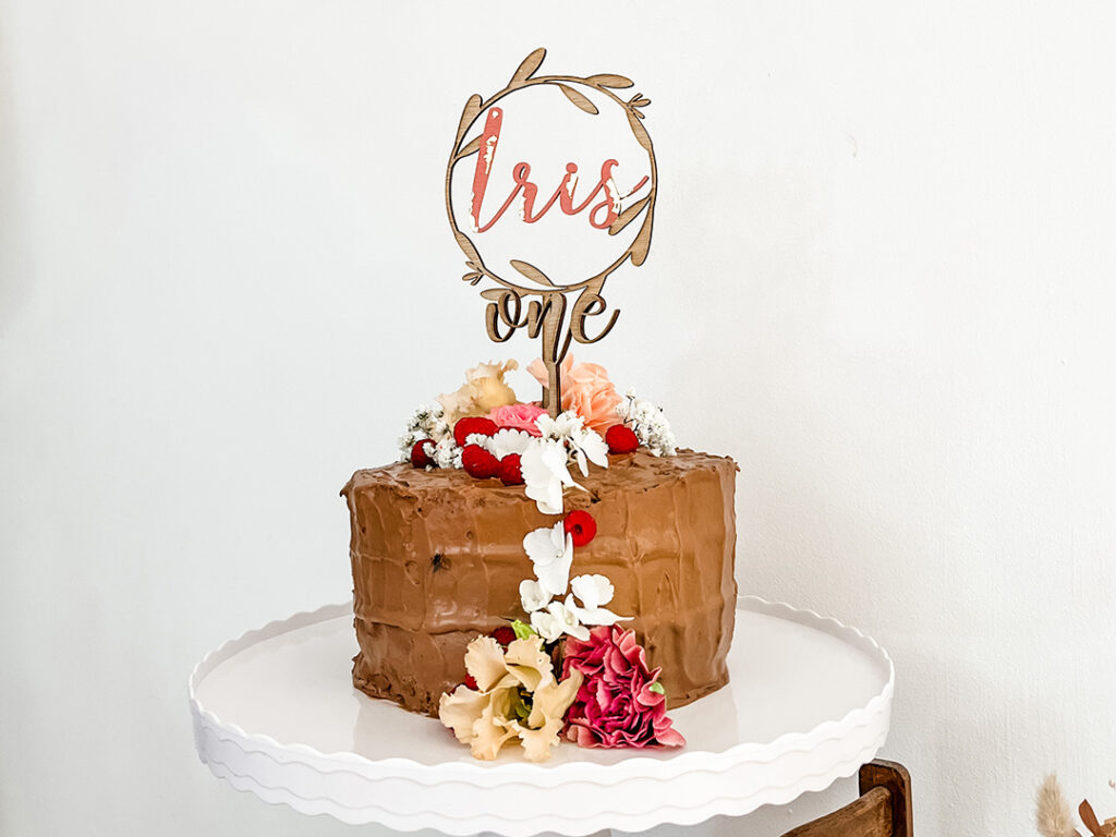 Cake topper anniversaire enfant premier anniversaire 1 an